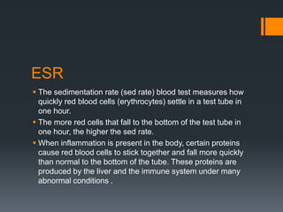 Tumor markers,asot,crp,esr | PPTX | Cancer | Diseases and Conditions