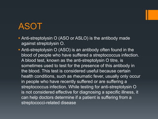 Tumor markers,asot,crp,esr | PPTX | Cancer | Diseases and Conditions