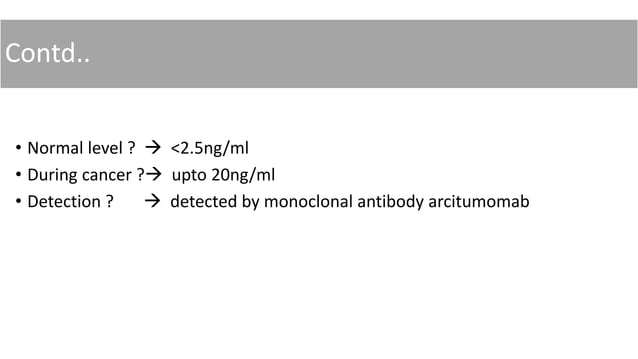 Tumor markers in diagnosis and prognosis of colorectal | PPT
