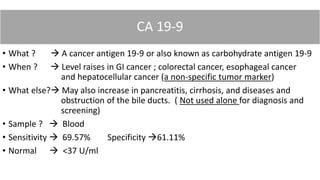 Tumor markers in diagnosis and prognosis of colorectal | PPT