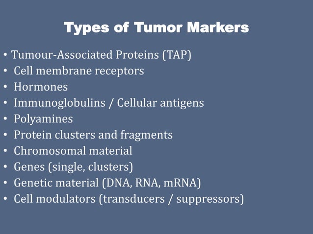 Tumor markers in routine practice | PPT