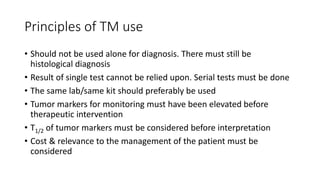 Principles of Tumor markers in surgical practice | PPTX