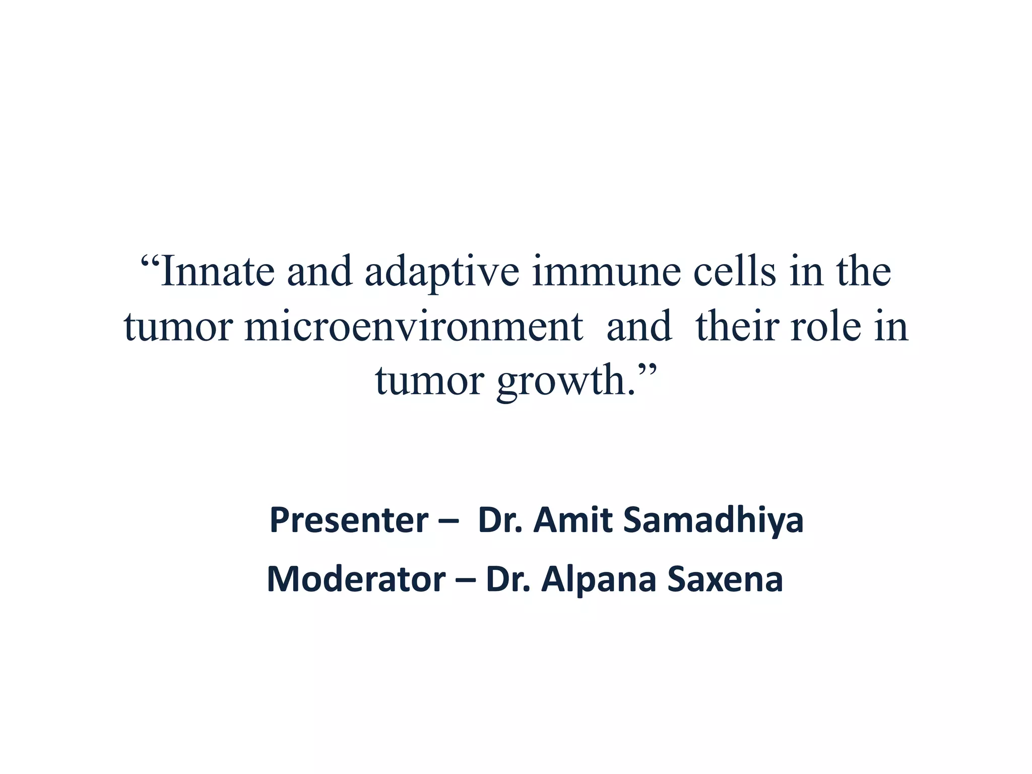 TUMOR microenvironment | PPT
