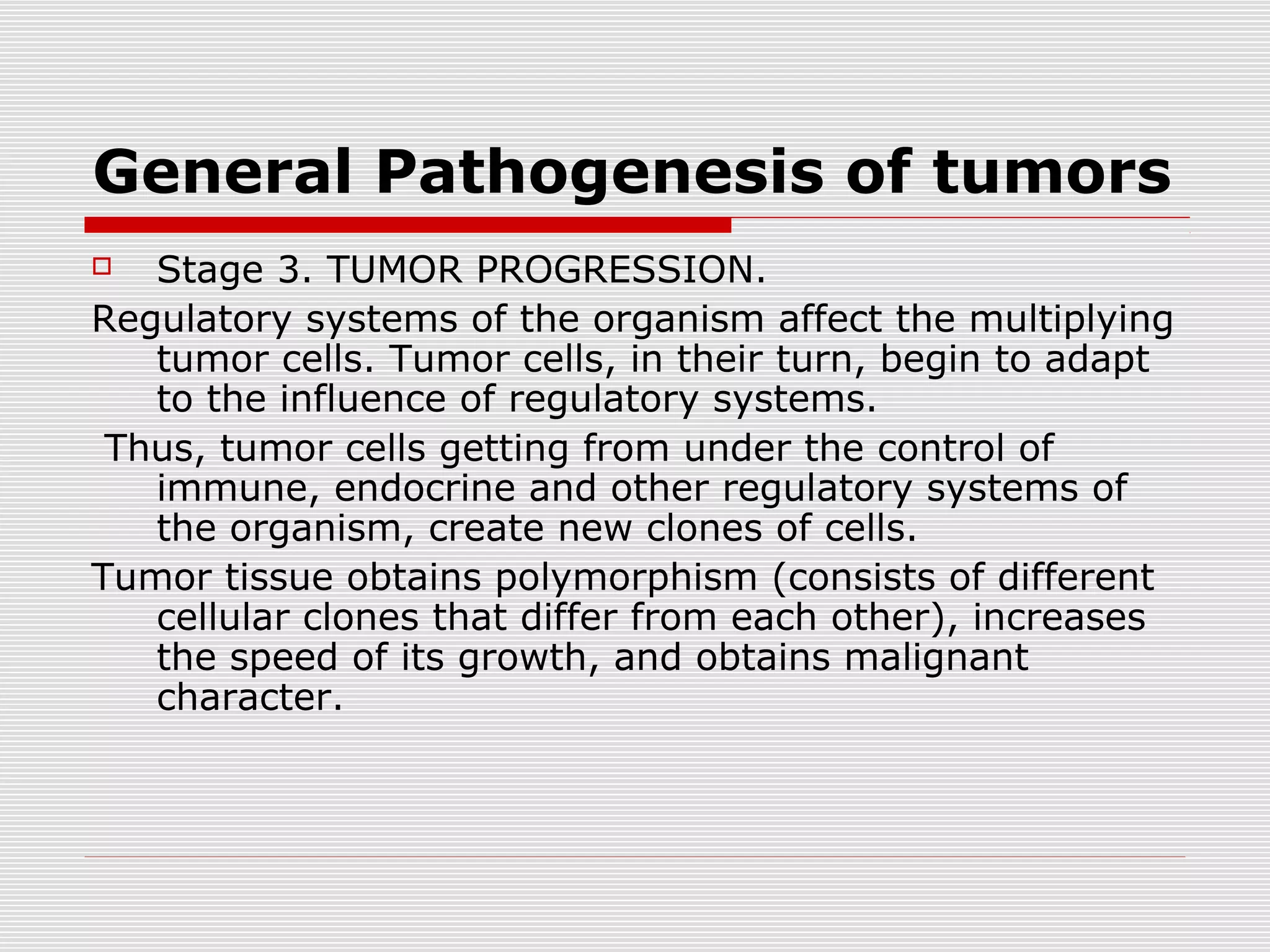 Tumor pathogenesis | PPT