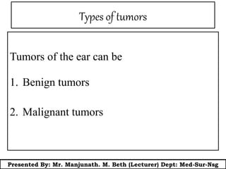 Tumors (ears) | PPTX