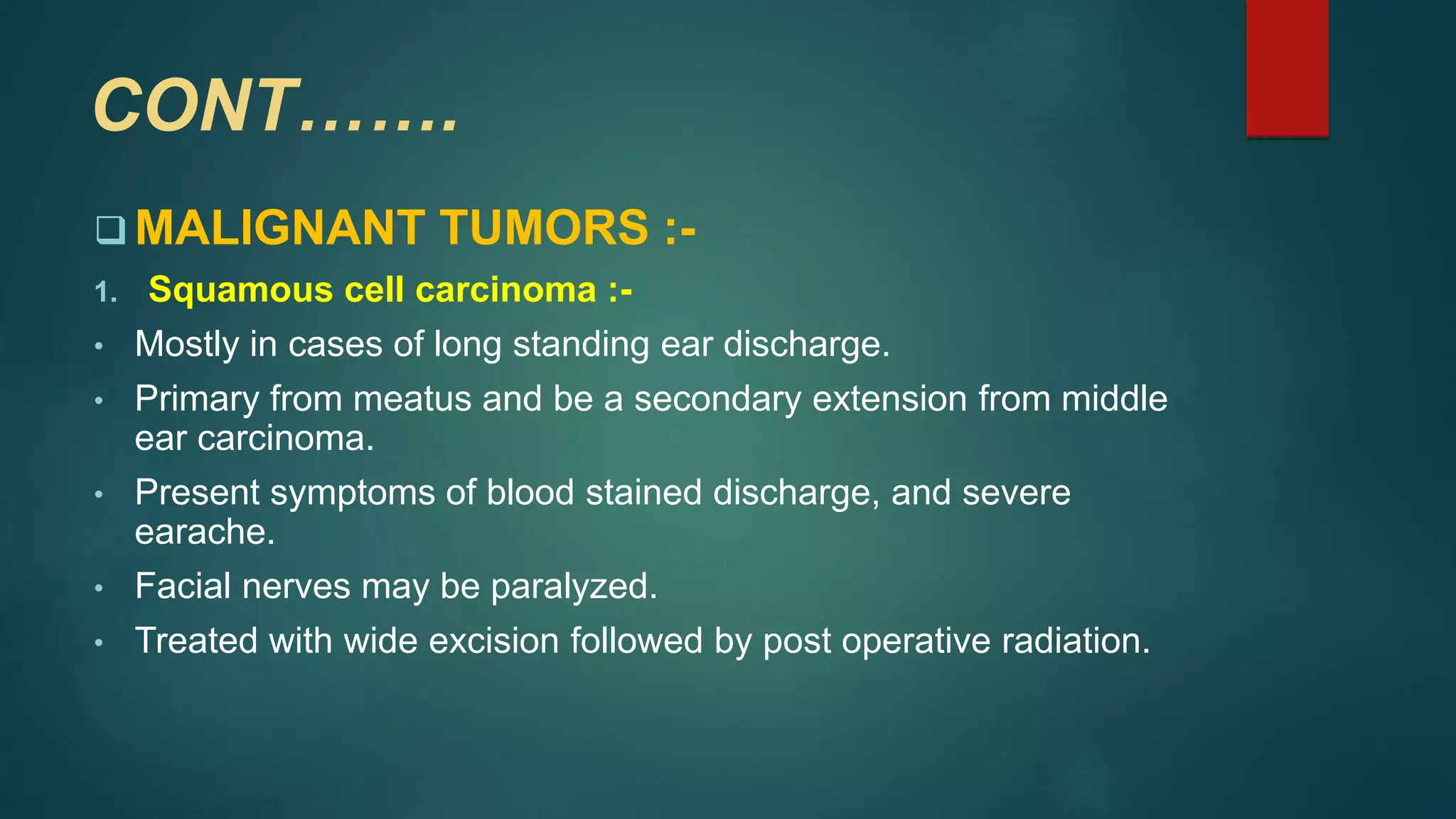 TUMORS OF EAR | PPTX