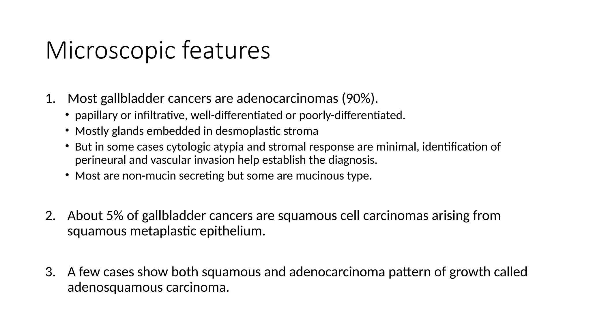 Tumors of Gallbladder and bile and their morphology.pptx