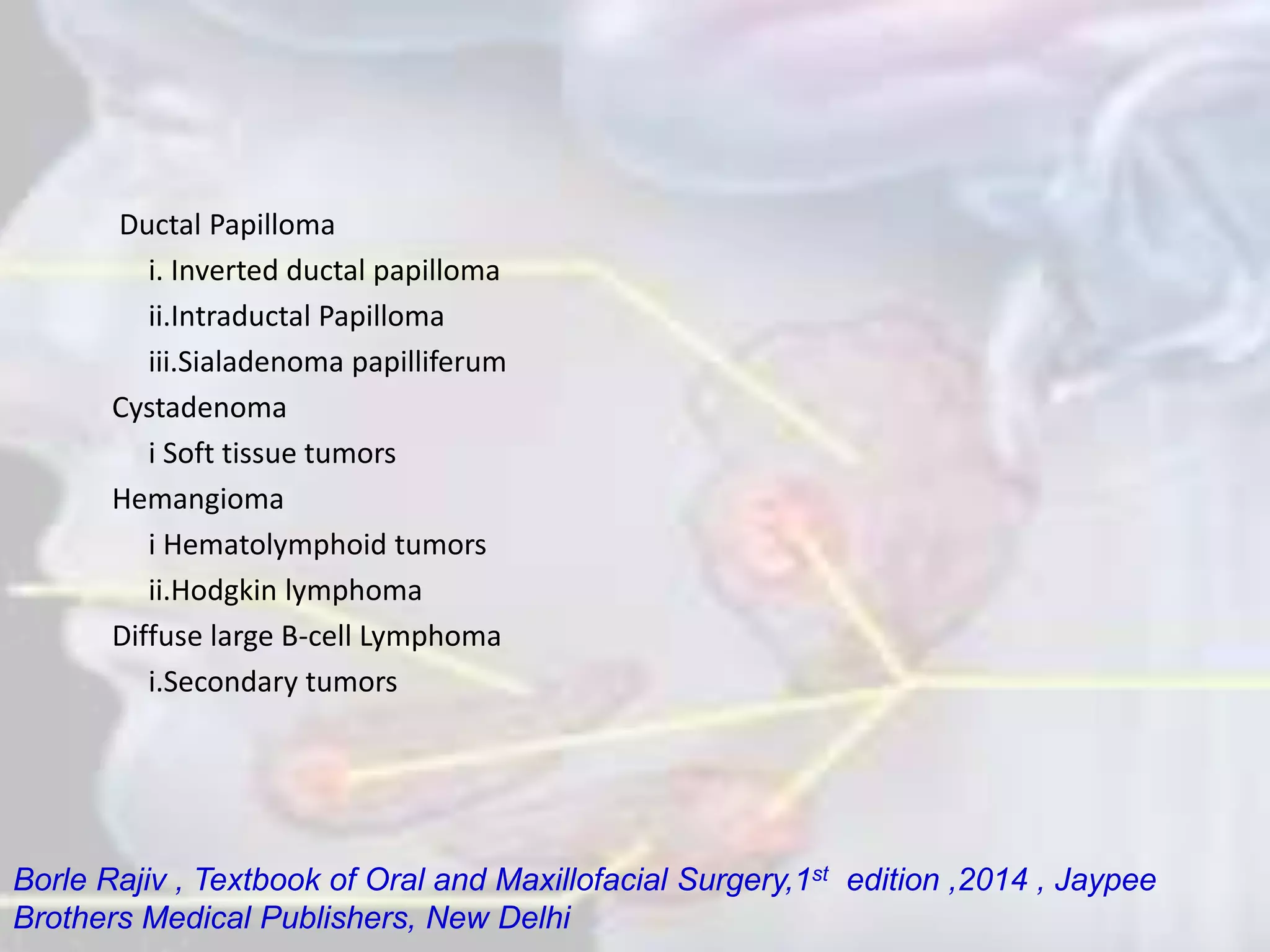 Tumors of salivary glands | PPTX