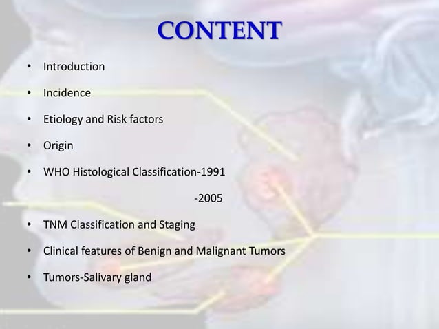 Tumors of salivary glands | PPTX