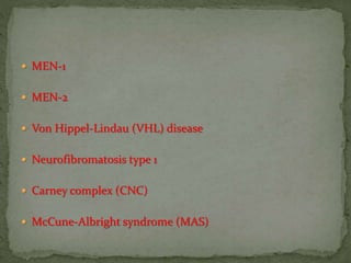 Tumors of the endocrine system | PPTX