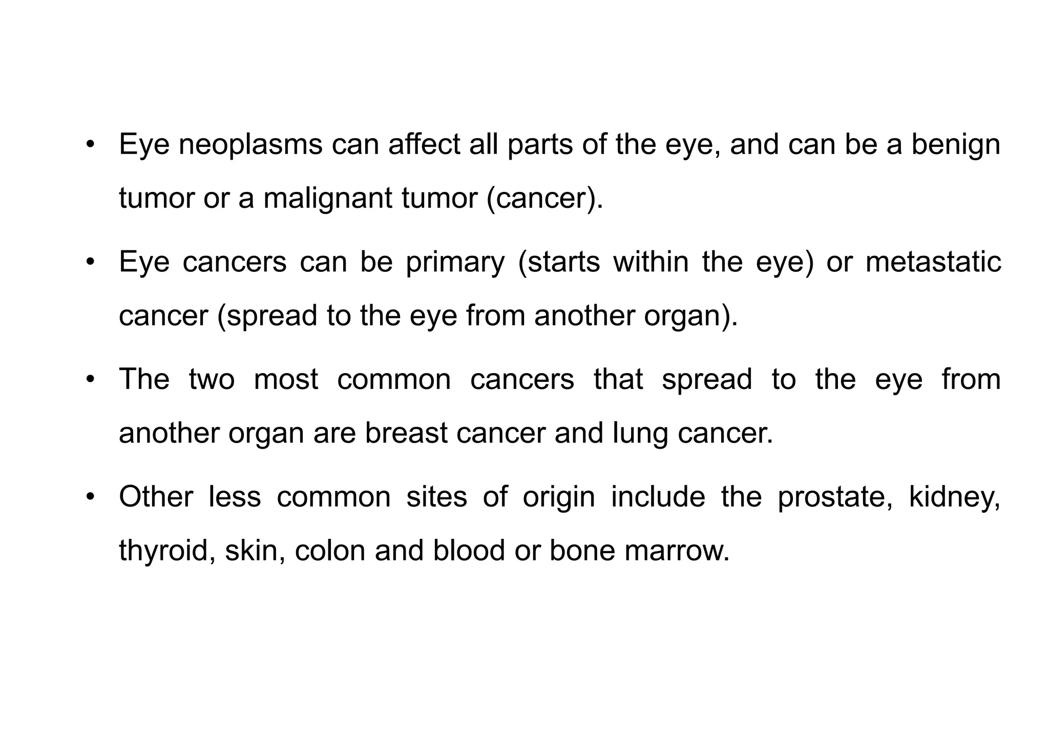 Tumors of the eye | PPT