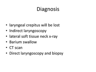 Tumors of the hypopharynx | PPTX