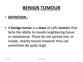 Benign Definition