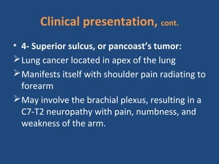 Tumors of the Lung and Surgery of Mediastinum | PPT