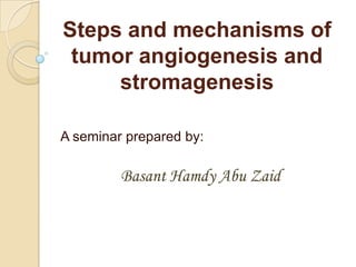 Tumor stromagenesis | PPTX