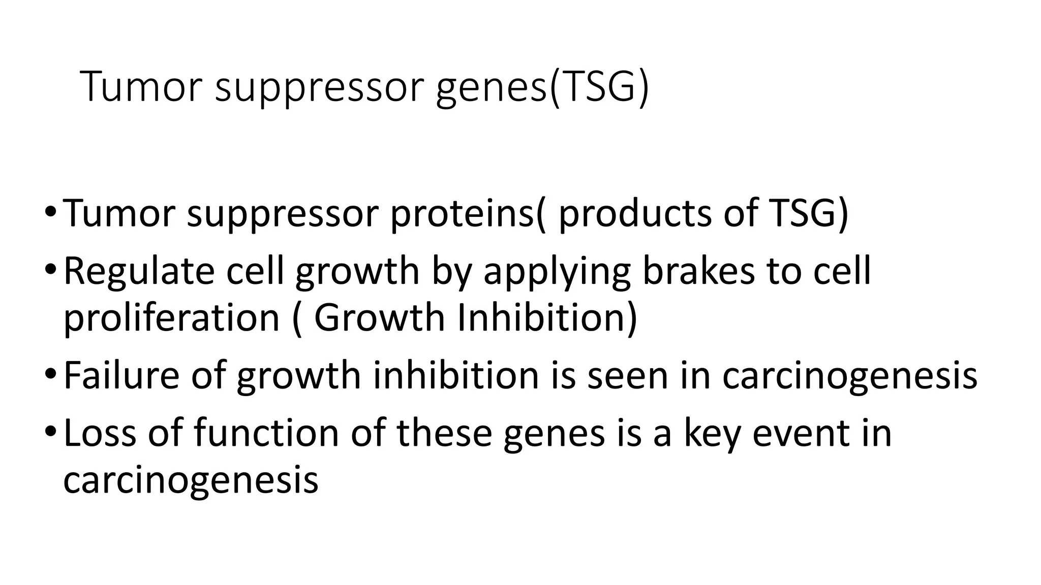 Tumor supressor genes | PDF