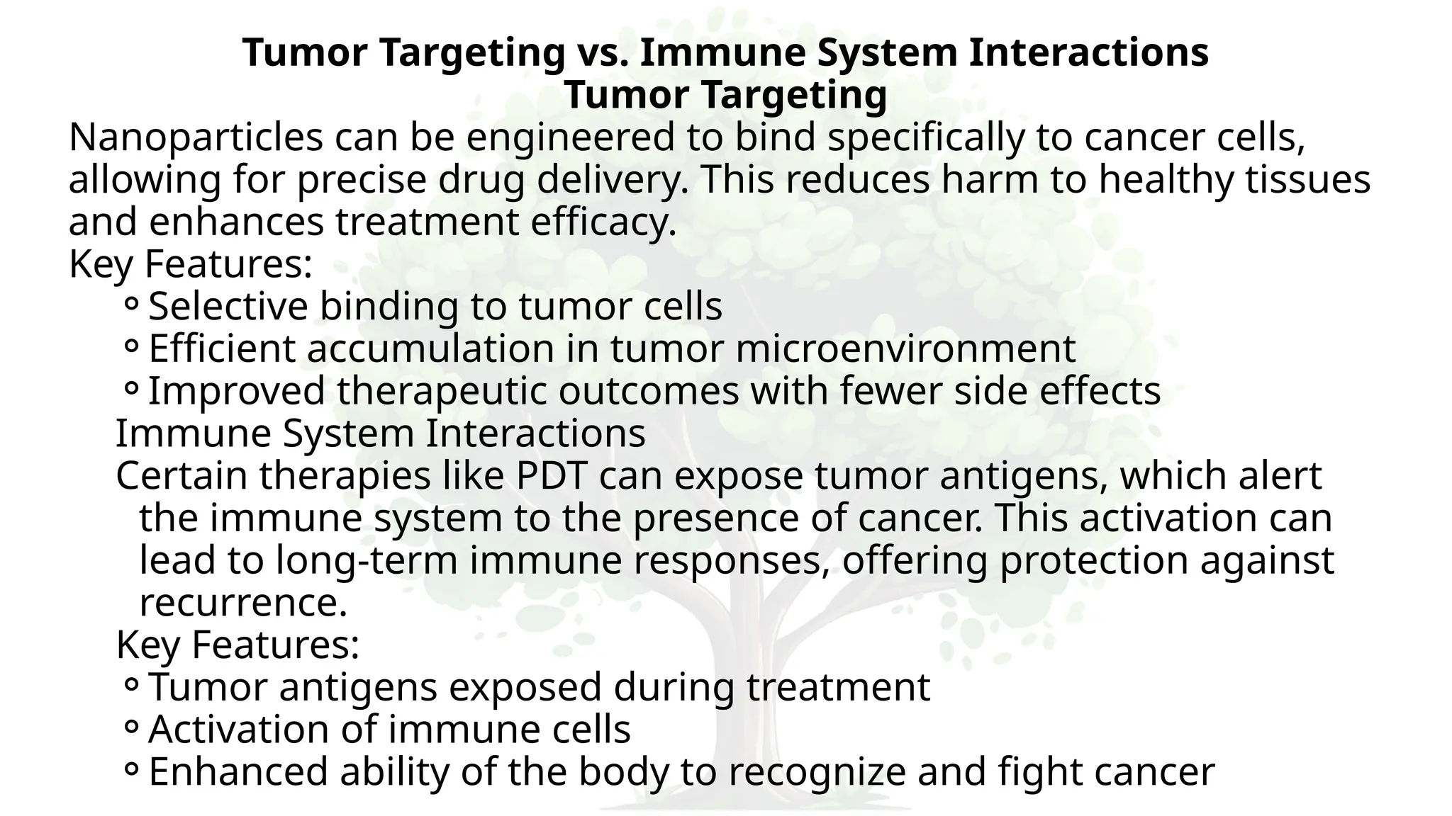 Tumor Targeting vs. Immune System Interactions.pptx.pptx