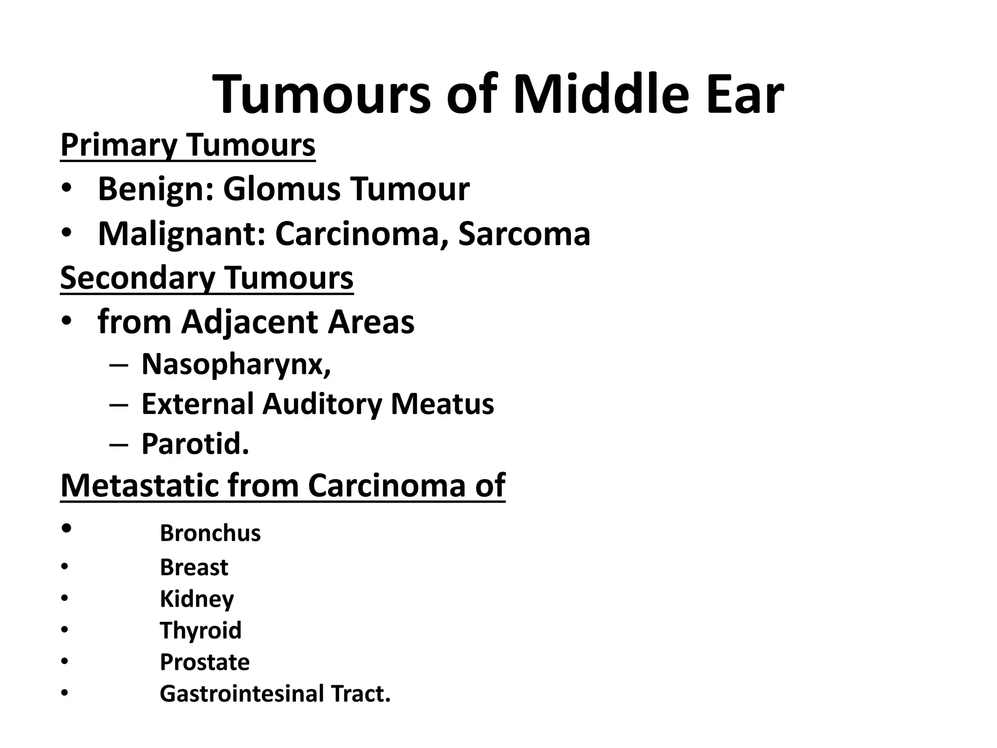 Tumours of Ear | PPTX