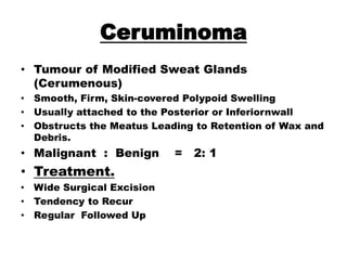 Tumours of Ear | PPTX