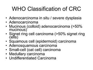 Tumours of large intestine | PPTX