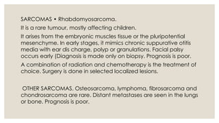 Tumours of middle ear Tumours of middle ear.pptx
