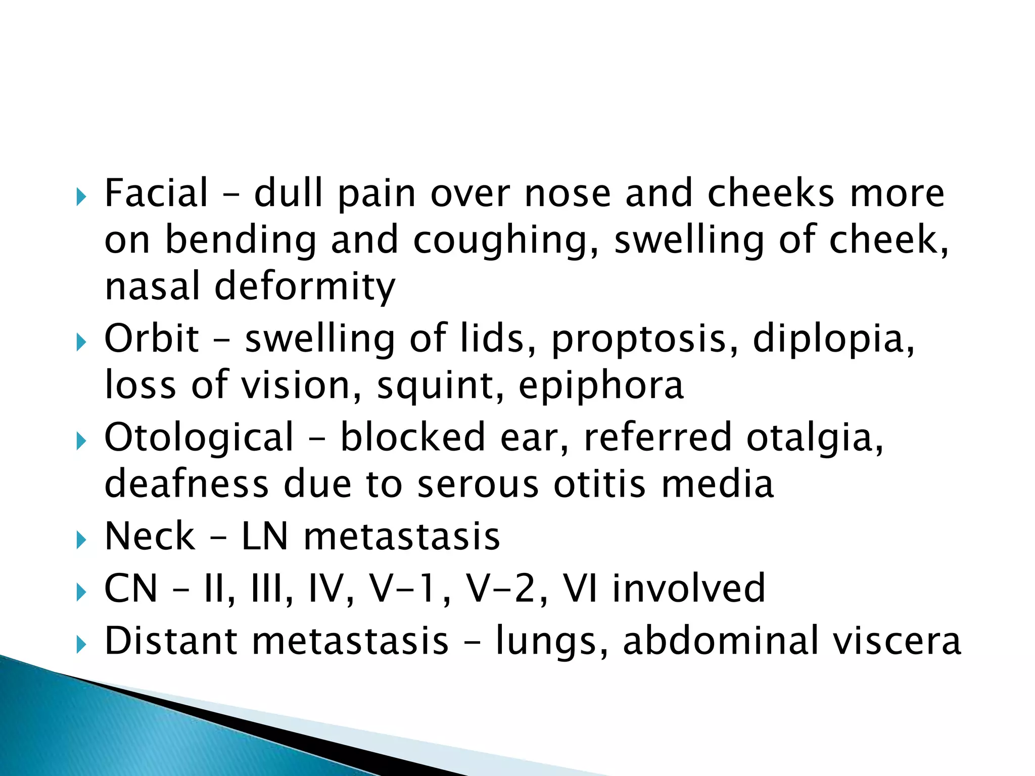 Tumours of nose and pns | PPTX