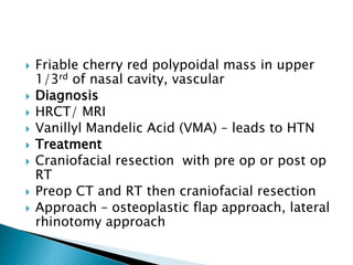 Tumours of nose and pns | PPTX