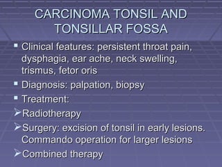 Tumours of oropharynx | PPT
