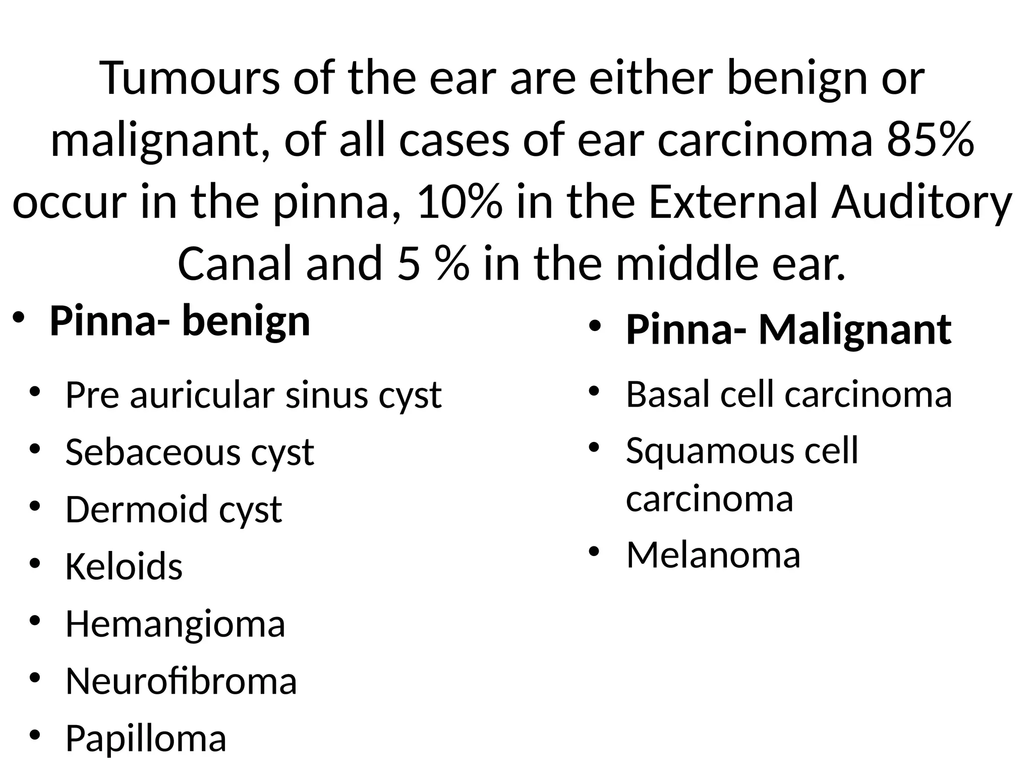 Tumours of the External, Middle and Inner Ear.pptx