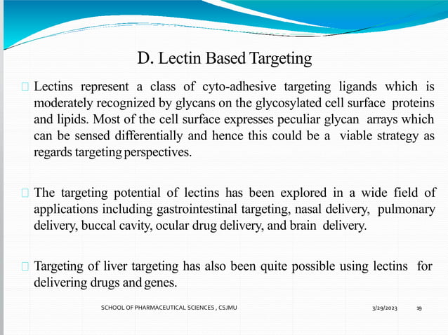 TUMOUR TARGETING DRUG DELIVERY SYSTEM.pptx | Cancer | Diseases and Conditions