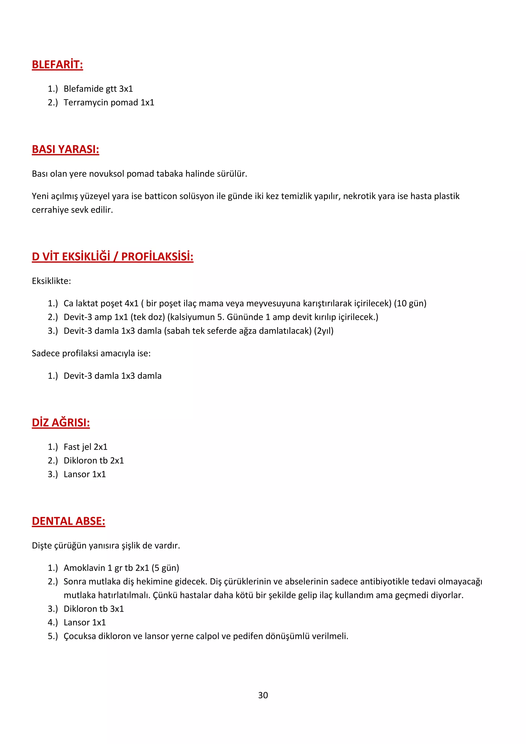 Tum receteler (fazlası için www.tipfakultesi.org) | PDF