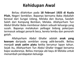 Tun Abdul Ghafar bin Baba | PPTX