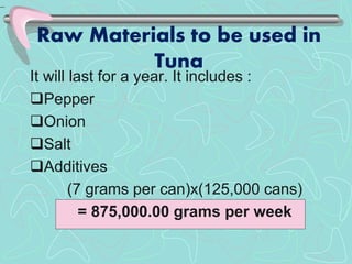 Tuna Manufacturing | PPTX