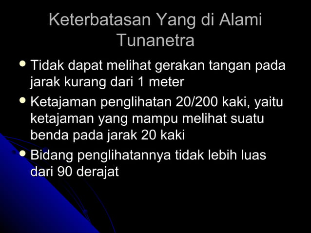 Tunanetra | PPT