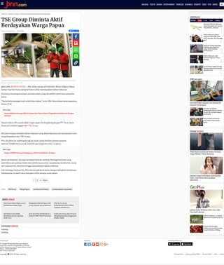 Tunas sawa erma group diminta aktif berdayakan warga papua | PDF