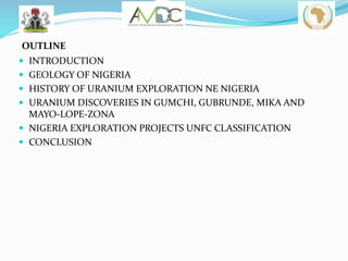 Application of UNFC in Nigeria: lessons learned, experiences and ...