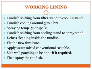 Tundish making1 | PPTX