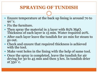 Tundish making1 | PPTX