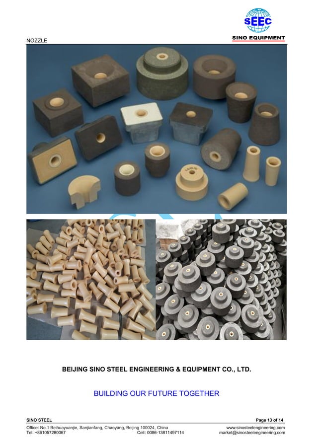 Tundish nozzle, Ladle furnace, tundish, casting machine | PDF ...