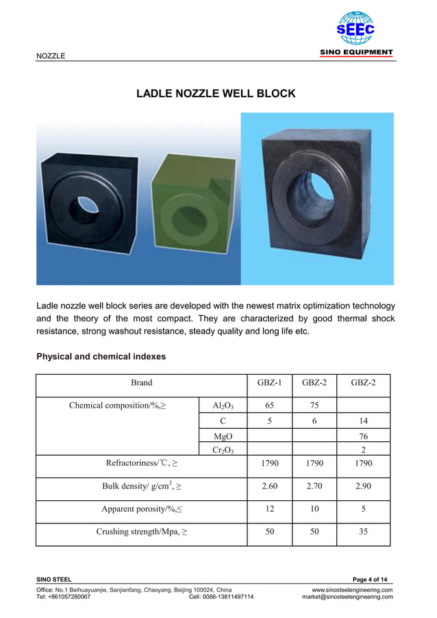 Tundish nozzle, Ladle furnace, tundish, casting machine | PDF ...