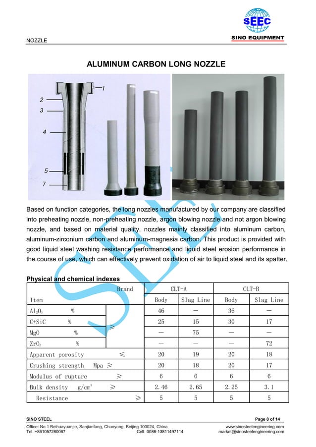 Tundish nozzle, Ladle furnace, tundish, casting machine | PDF ...