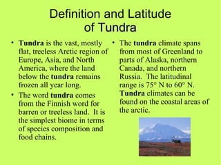 Tundra Definition