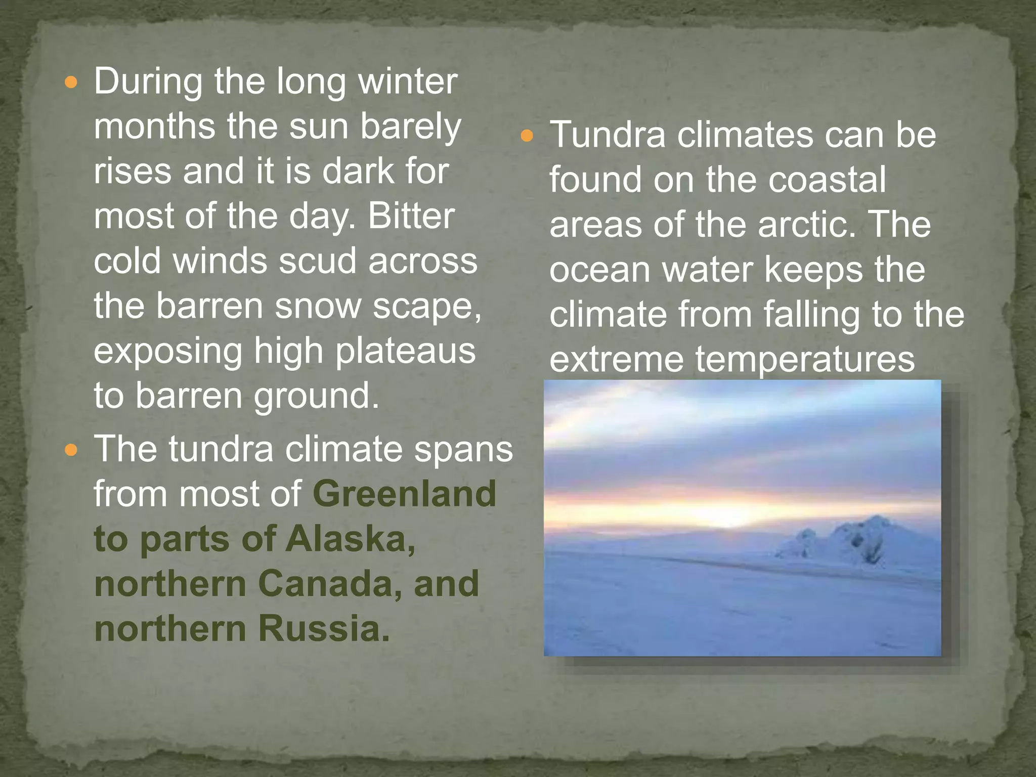 Tundra biomes | PPTX