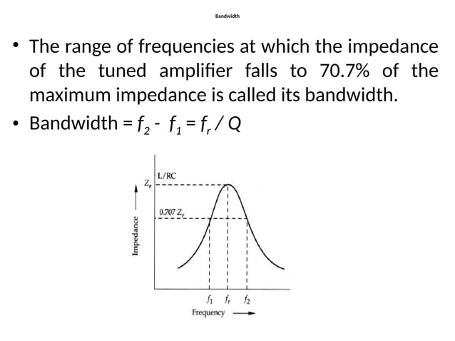 Tuned Amplifiers in Electronic Circuit Analysis | PPTX