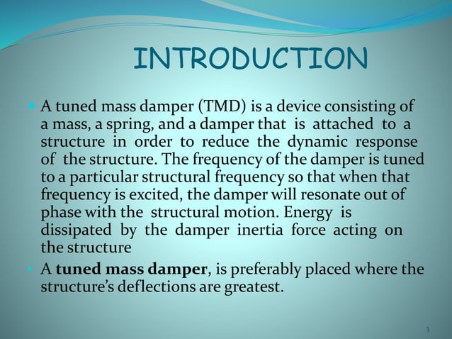 Tuned mass damper | PPTX | Physics | Science