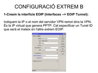 Tunel EOIP sobre VPN PPTP amb Mikrotik | PPT