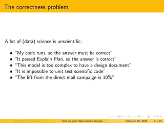 Tune up your data science process | PPT