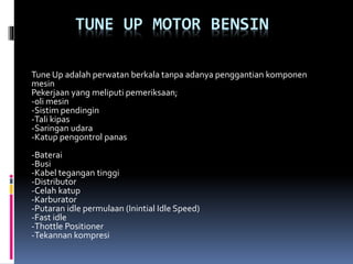 PowerPoin Tune Up Motor Bensin | PPTX