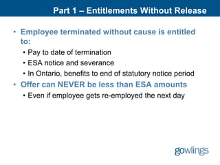 Tune Up Your Termination Letter and Release | PPT