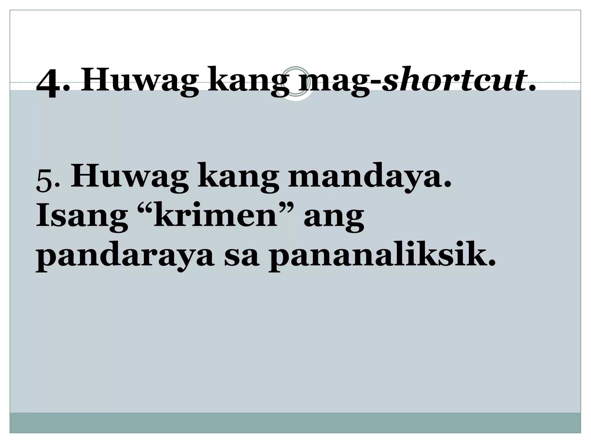 Tungkulin at responsibilidad | PPTX